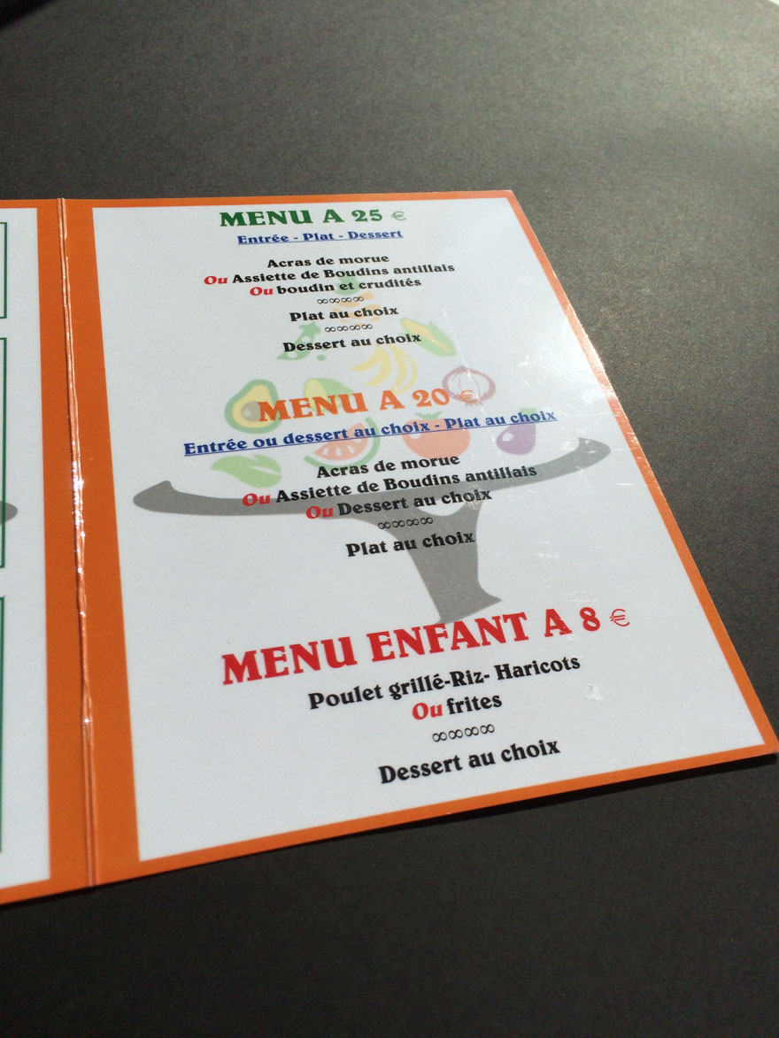 Menus – Imprimerie ICB