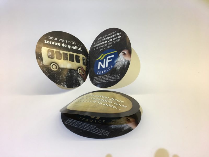 Dépliant flyer Rond – Offset et Découpe avec forme – Imprimerie ICB