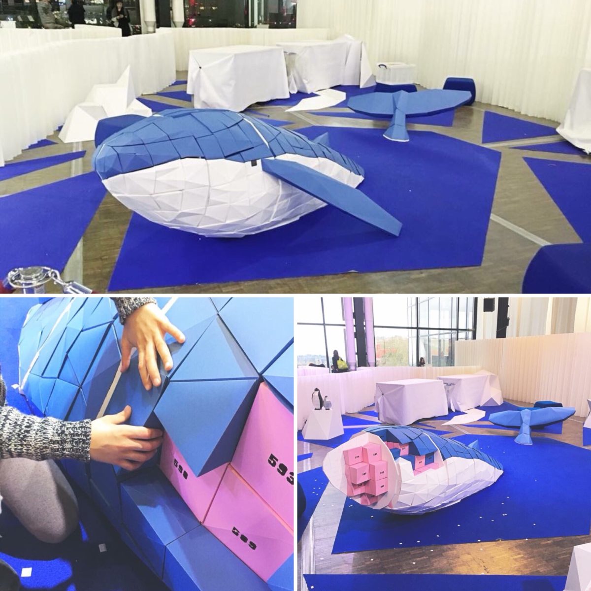 Sculpture Participative Baleine XXL en découpe et gravure laser – Sirio ...