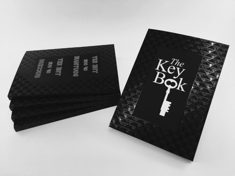 Dos Carré Collé PUR avec Vernis Sélectif et Sérigraphie Blanche sur ...