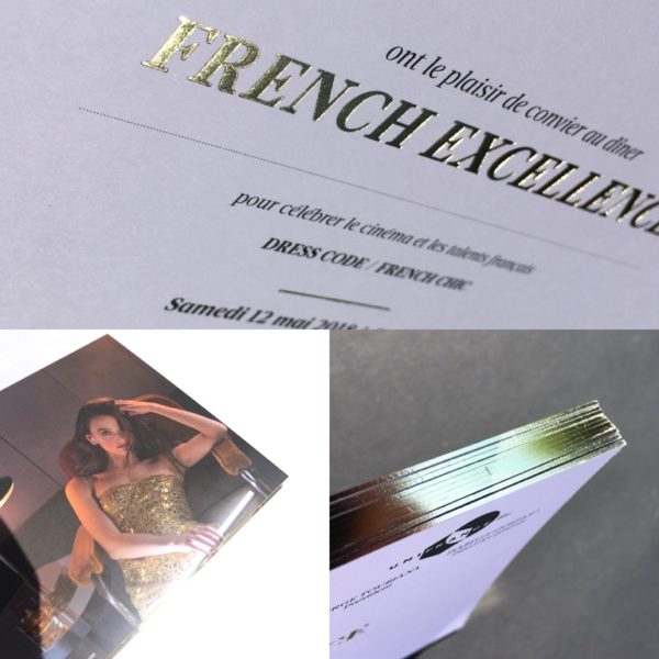 Invitation French Excellence Cannes – Duplex Sirio White 800gr/m2 ...