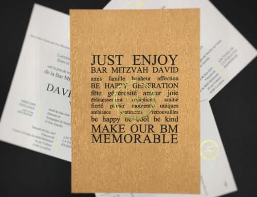 Invitation Concessionaire Pantone Argent sur un Black Magic 400gr/m2 ...