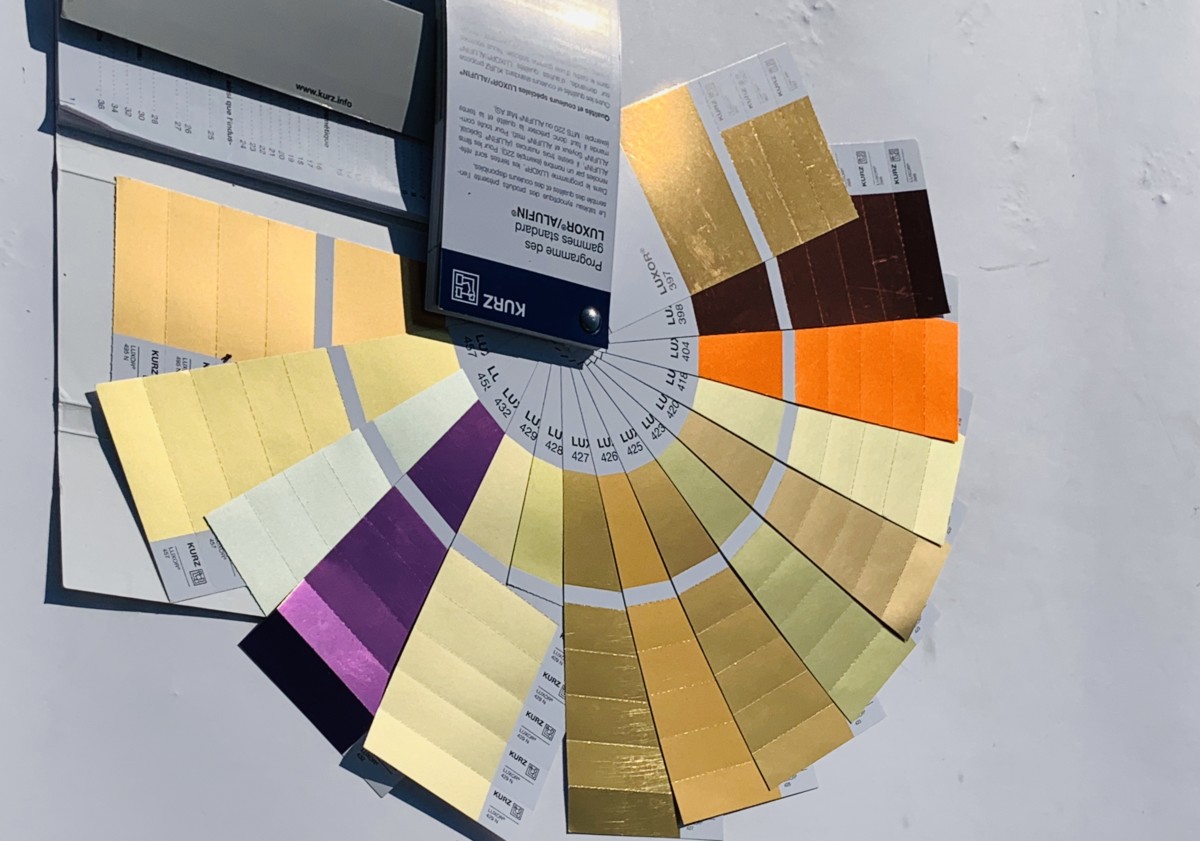 Catalogue de dorures à chaud haut en couleurs – Imprimerie ICB