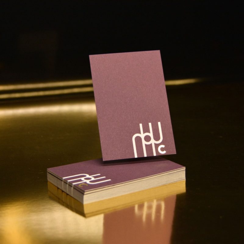 Cartes de visite Wine and Gold – Pantone Bordeau PMS 7643 – Rives ...