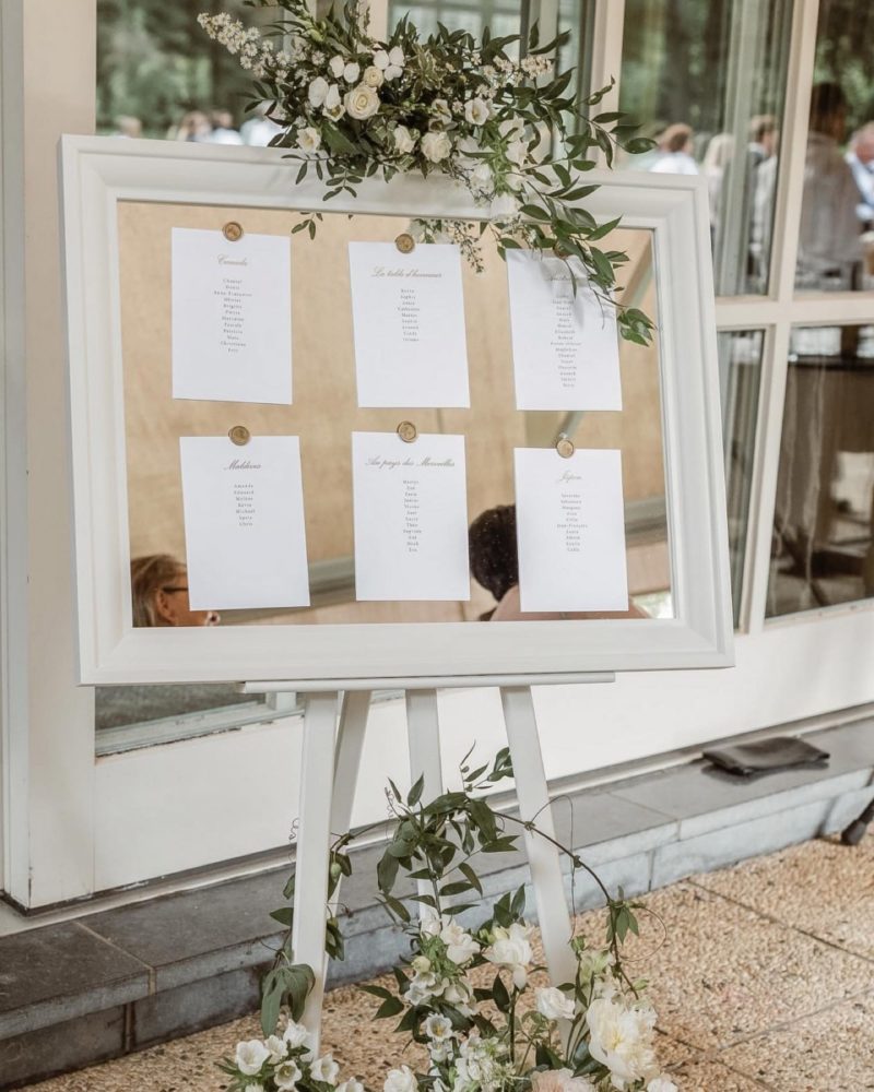 Plan de table pour mariage avec Miroir et sceaux de cire – création ...