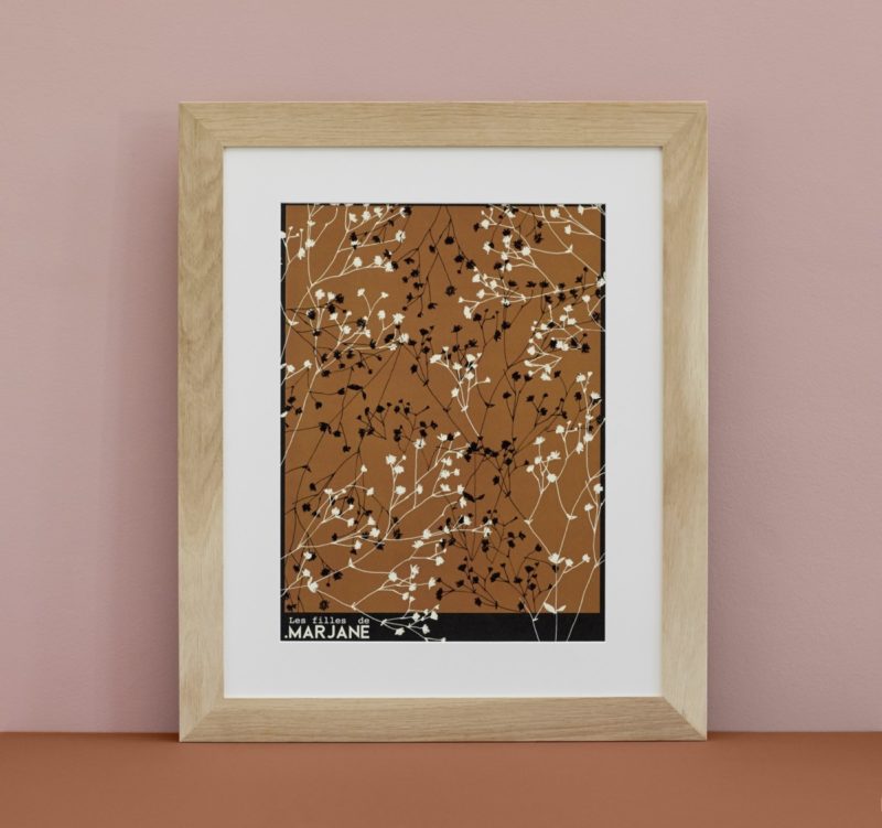 Affiches illustrations nature Canopee et Gypsophile – Munken pure Rough ...