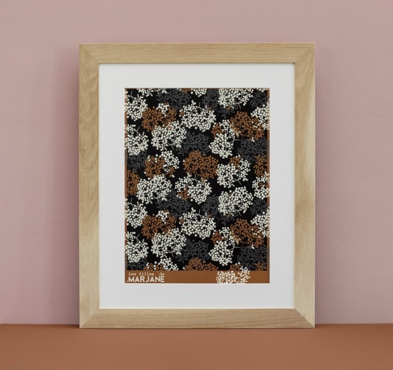 Affiches illustrations nature Canopee et Gypsophile – Munken pure Rough ...